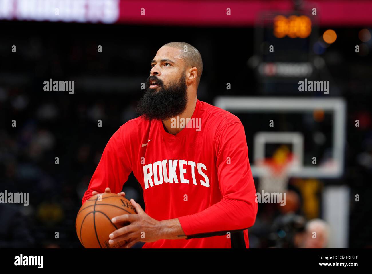 Houston Rockets center Tyson Chandler (19) in the first half of an NBA ...
