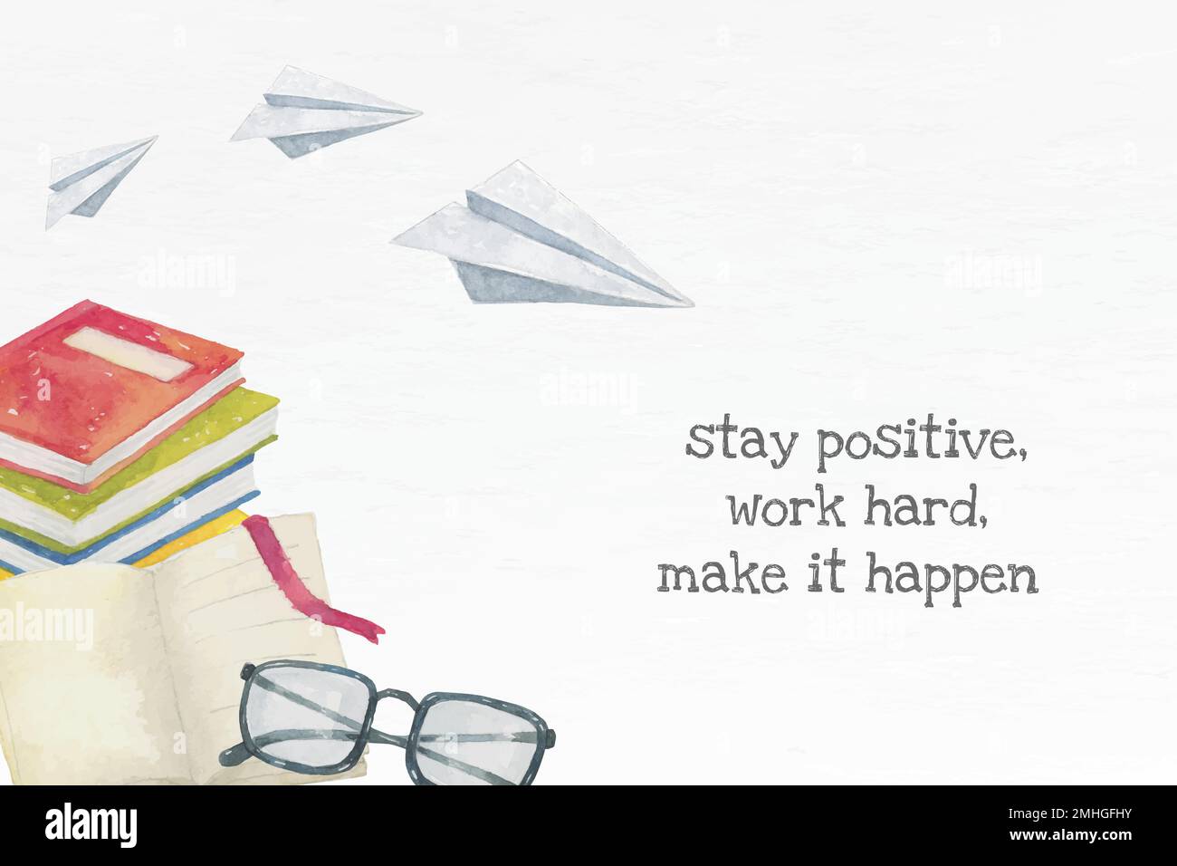 Education editable template vector in watercolor back to school banner ...