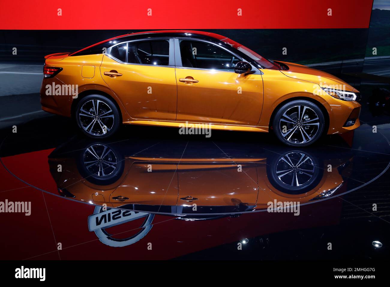 The 2020 Nissan Sentra is shown at the AutoMobility LA auto show ...