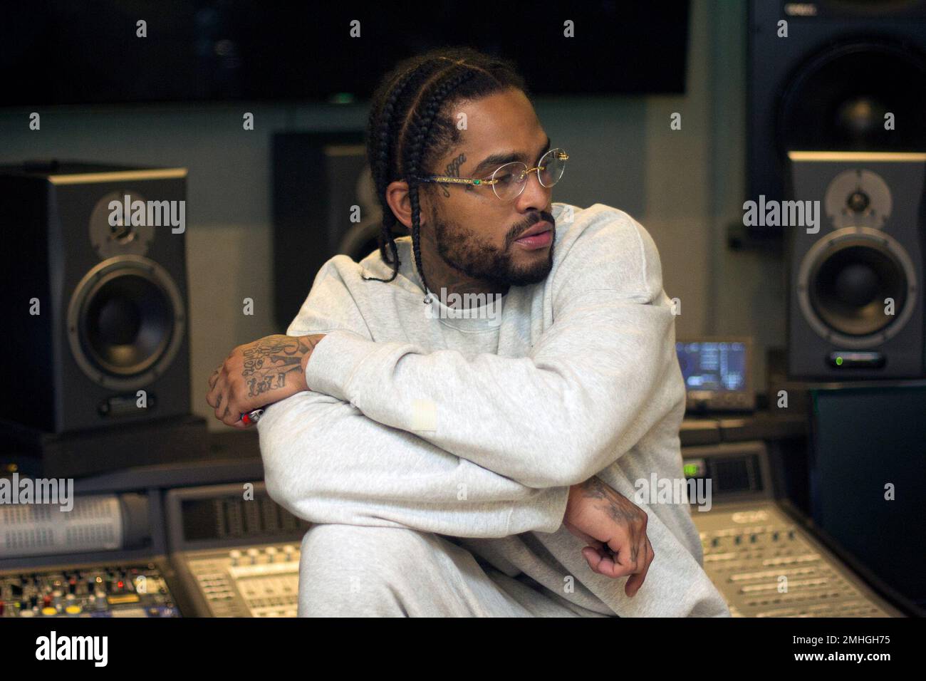 This Oct. 28, 2019 photo shows musician Dave East in New York during an ...
