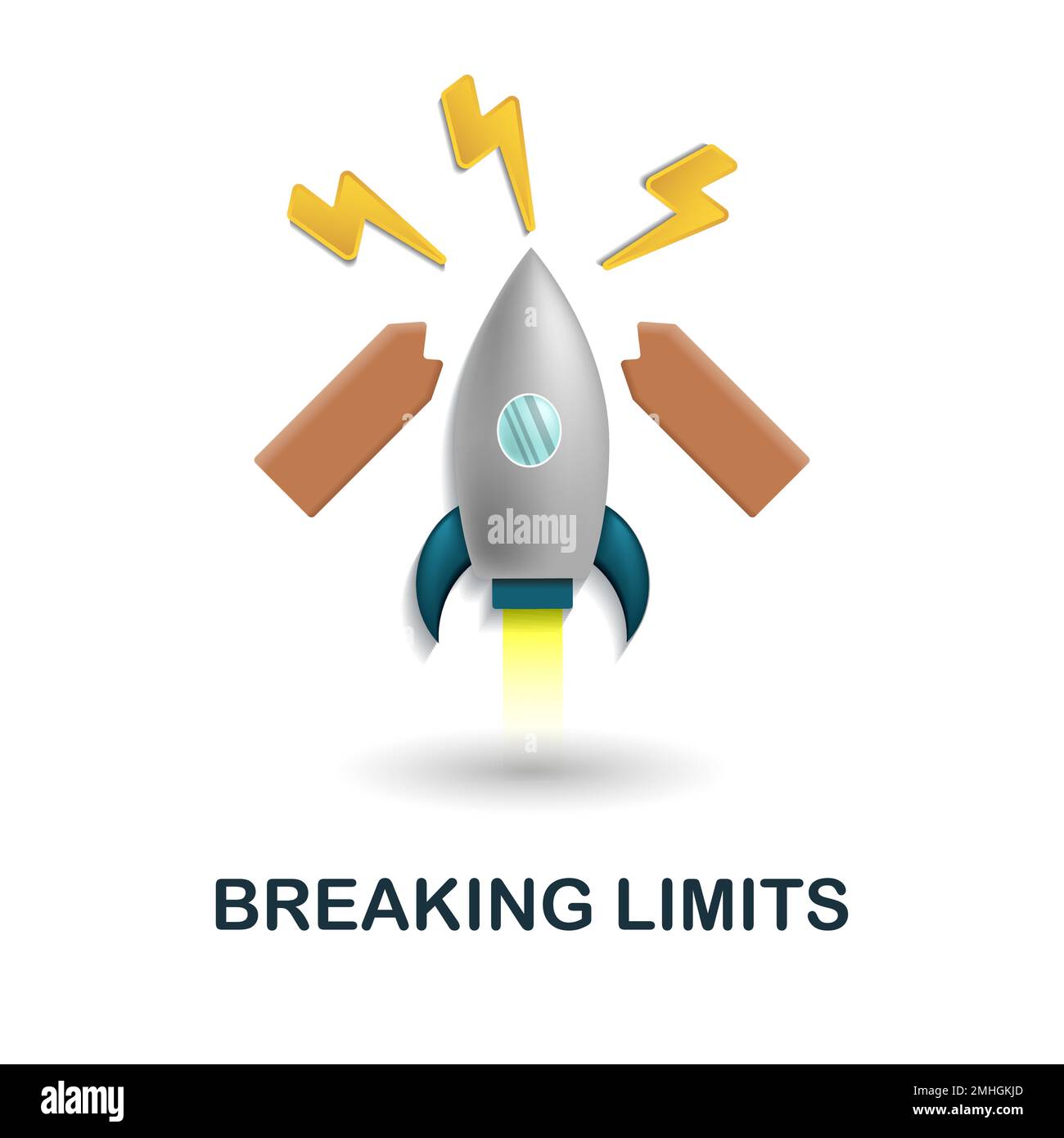 Breaking Limits Icon 3d Illustration From Performance Collection Creative Breaking Limits 3d