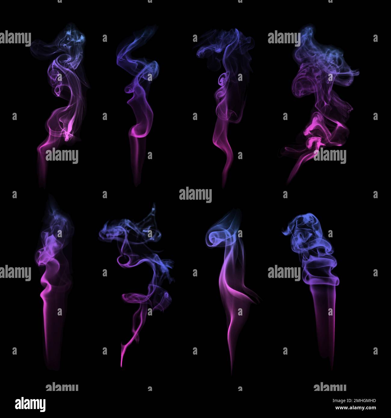 Purple smoke textured vector set Stock Vector Image & Art - Alamy