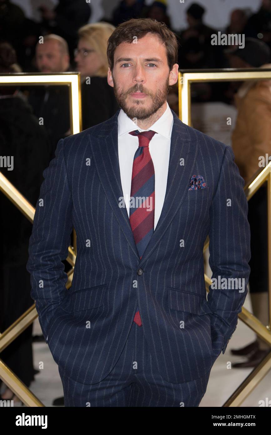 Actor Sam Claflin poses for photographers upon arrival at the UK ...