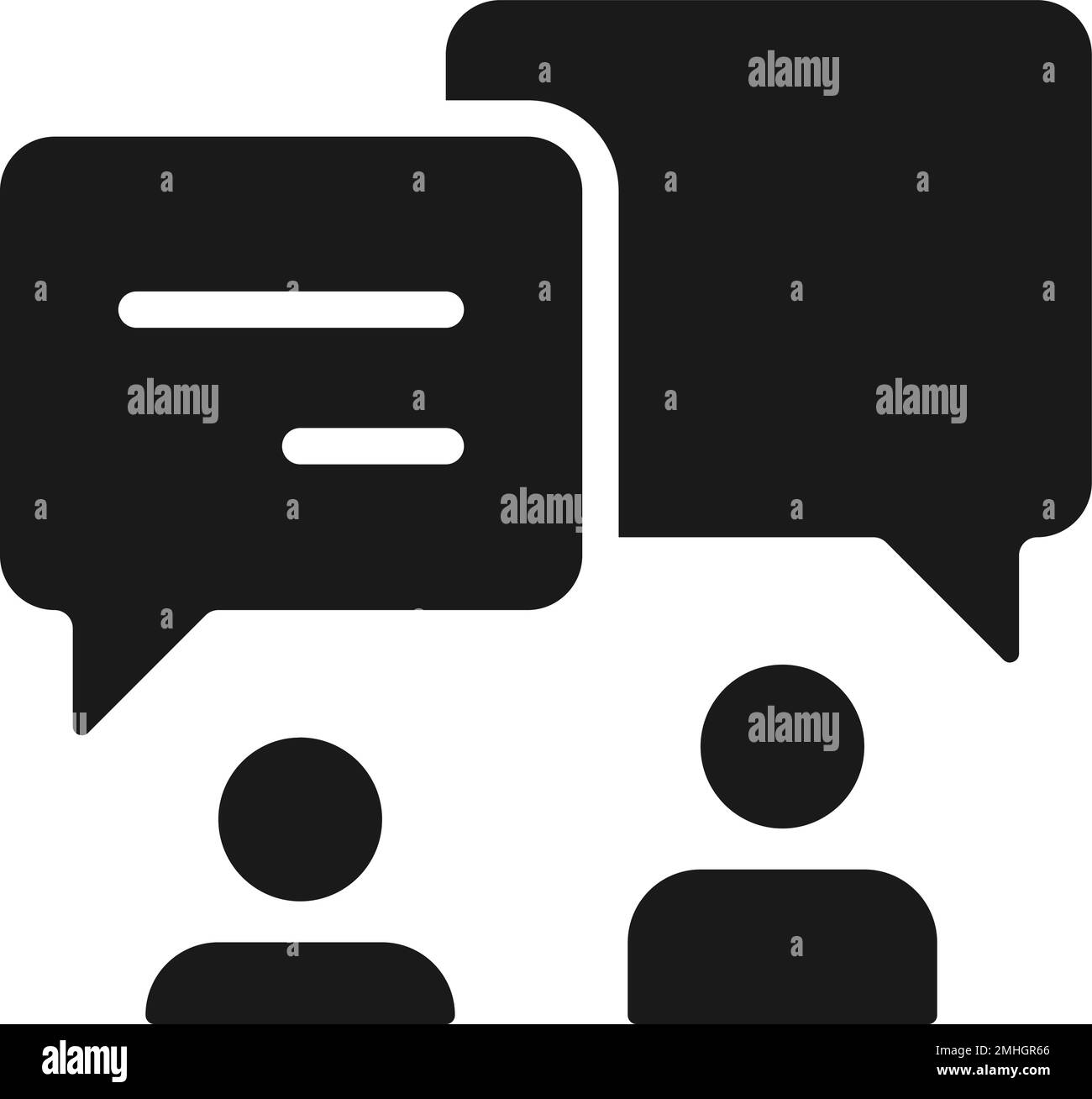 Clipart discussion image Black and White Stock Photos & Images - Alamy