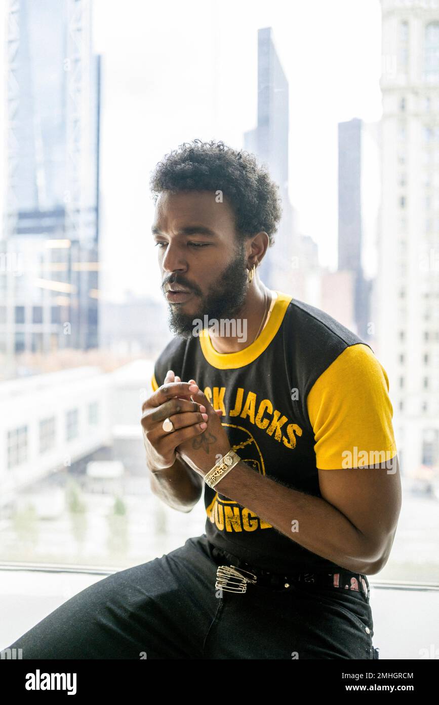 This Nov. 19, 2019 photo shows musician Luke James posing for a ...