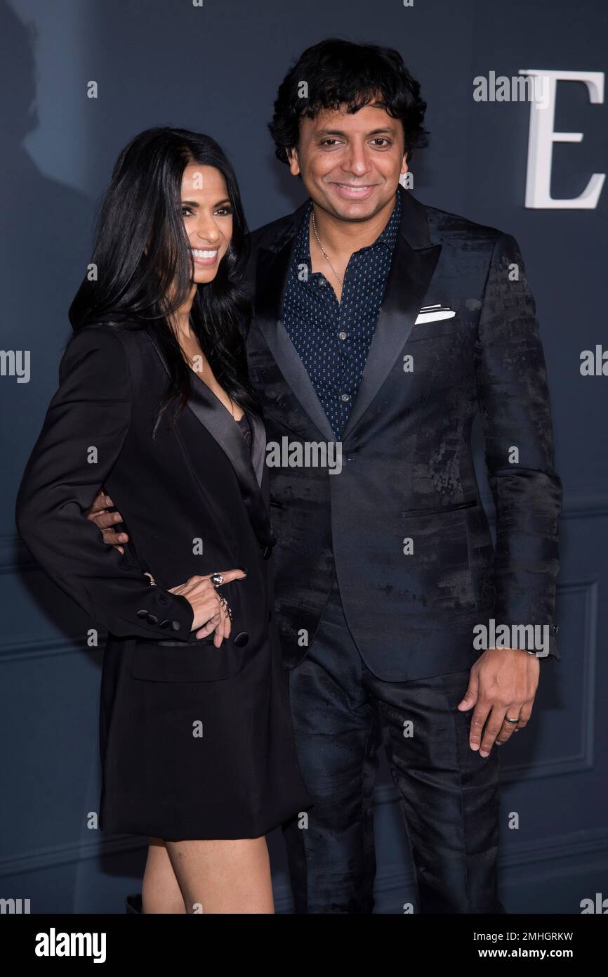 Bhavna Vaswani and M. Night Shyamalan attend the Apple TV Plus world ...