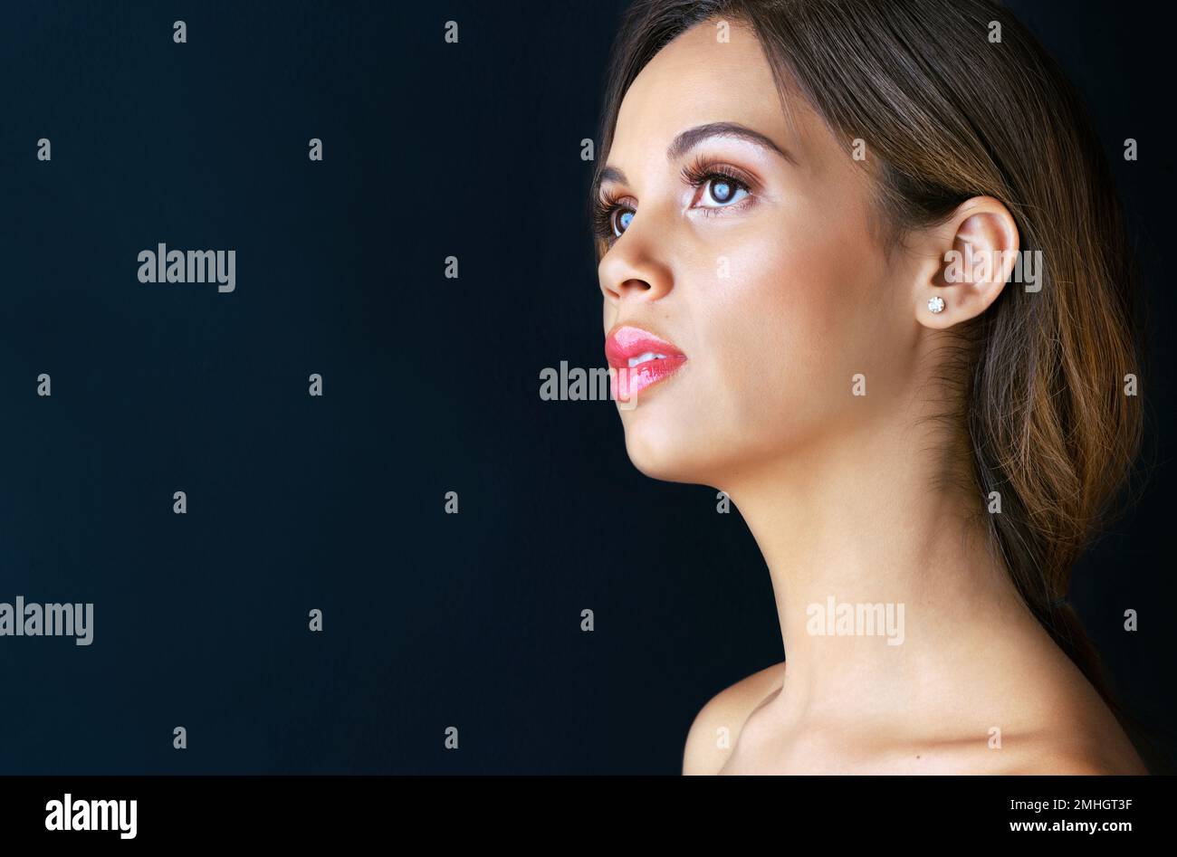 Discover the secret to her clear, pure skin. a beautiful young woman ...