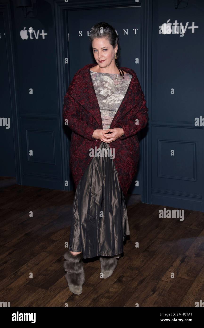 Alison Elliott attends the Apple TV Plus world premiere of "Servant" at ...