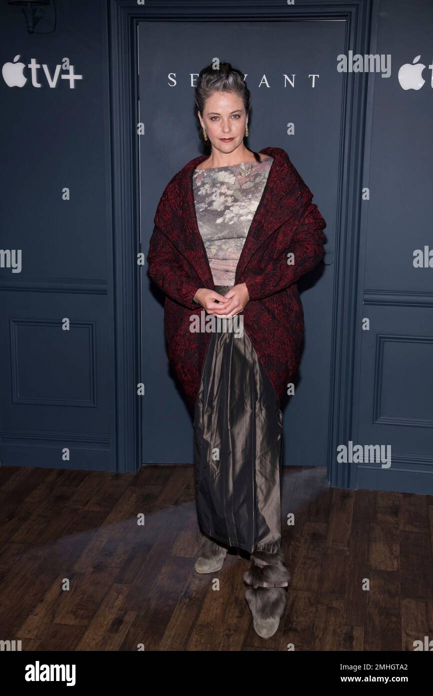 Alison Elliott attends the Apple TV Plus world premiere of "Servant" at ...