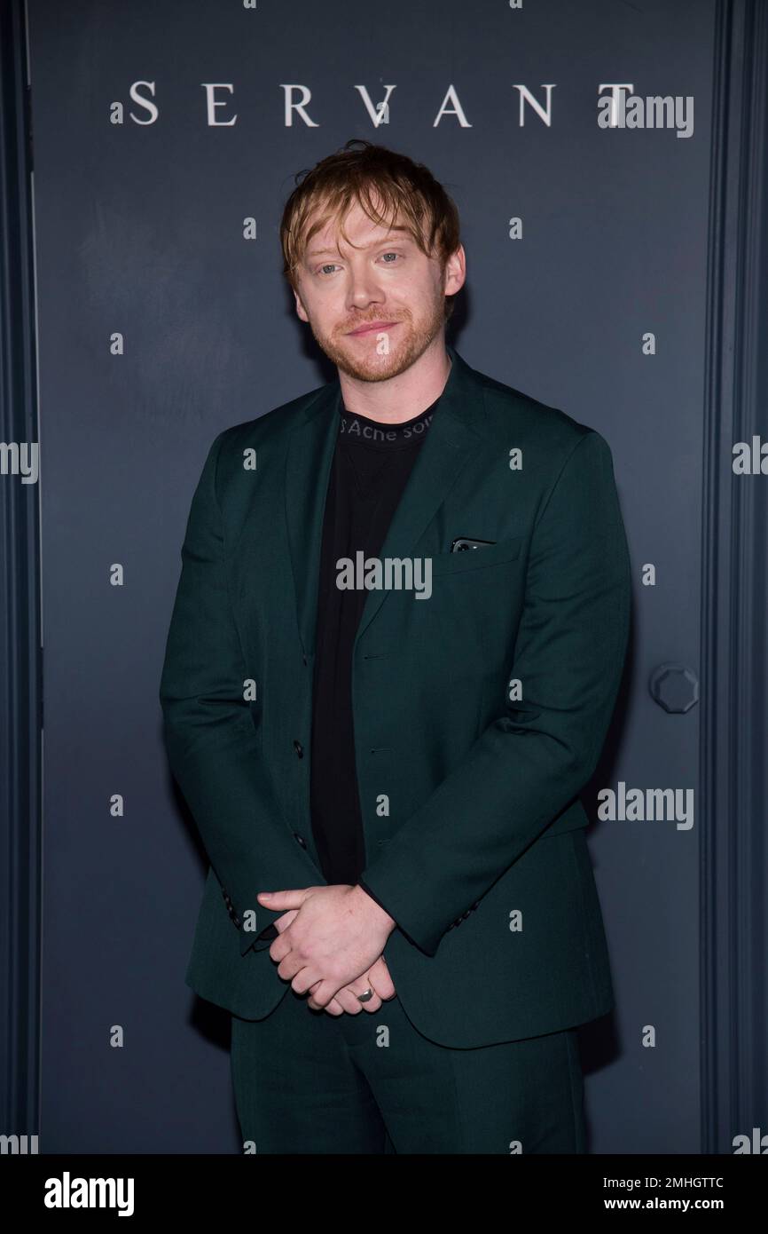 Rupert Grint attends the Apple TV Plus world premiere of "Servant" at ...