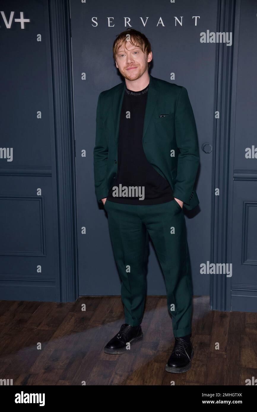 Rupert Grint attends the Apple TV Plus world premiere of "Servant" at ...