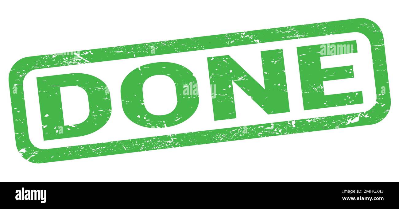 All done stamp Cut Out Stock Images & Pictures - Alamy