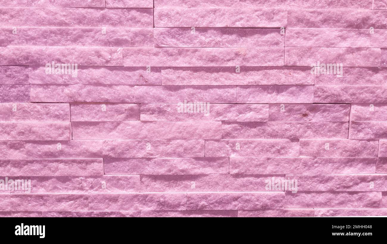 Wall stone pink violet brick wall fine brickwork background texture ...