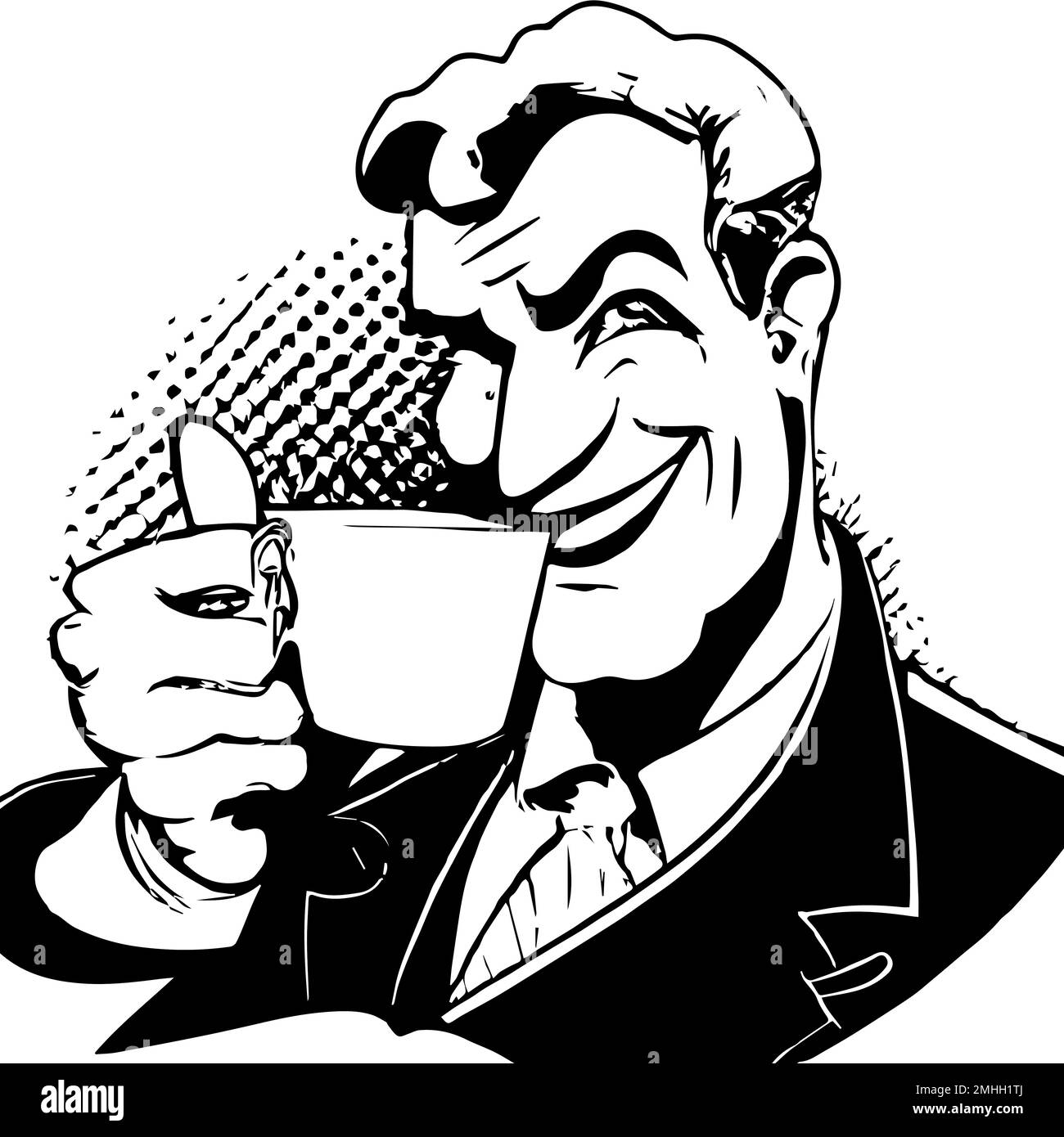 Vintage man illustration vector hi-res stock photography and images - Alamy
