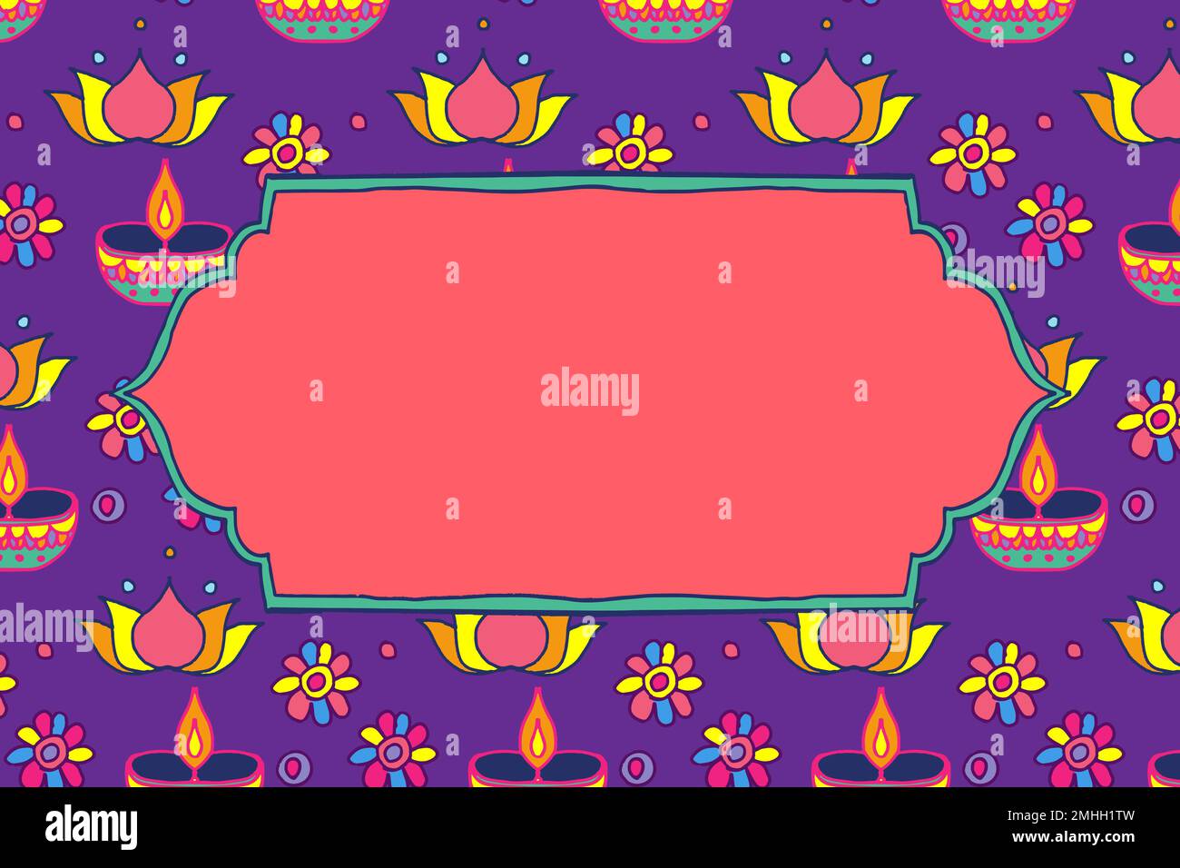 Diwali festival vector rangoli Indian frame Stock Vector Image & Art ...