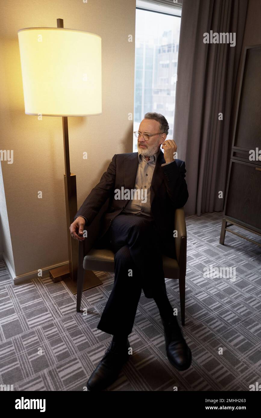 This Nov. 17, 2019 photo shows Tom Hanks posing for a portrait in New ...