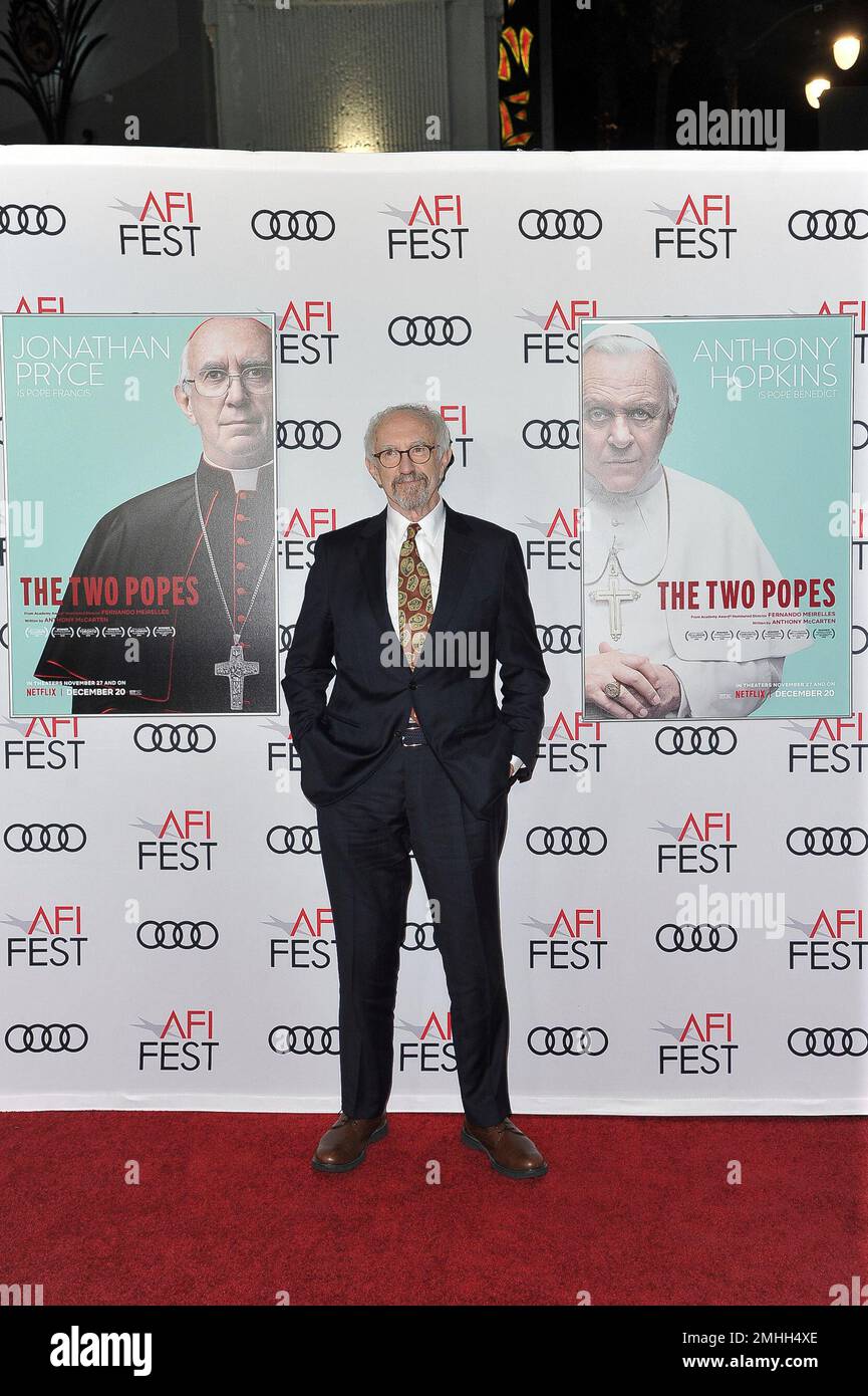 Jonathan Pryce attends 2019 AFI Fest - "The Two Popes" at the TCL ...