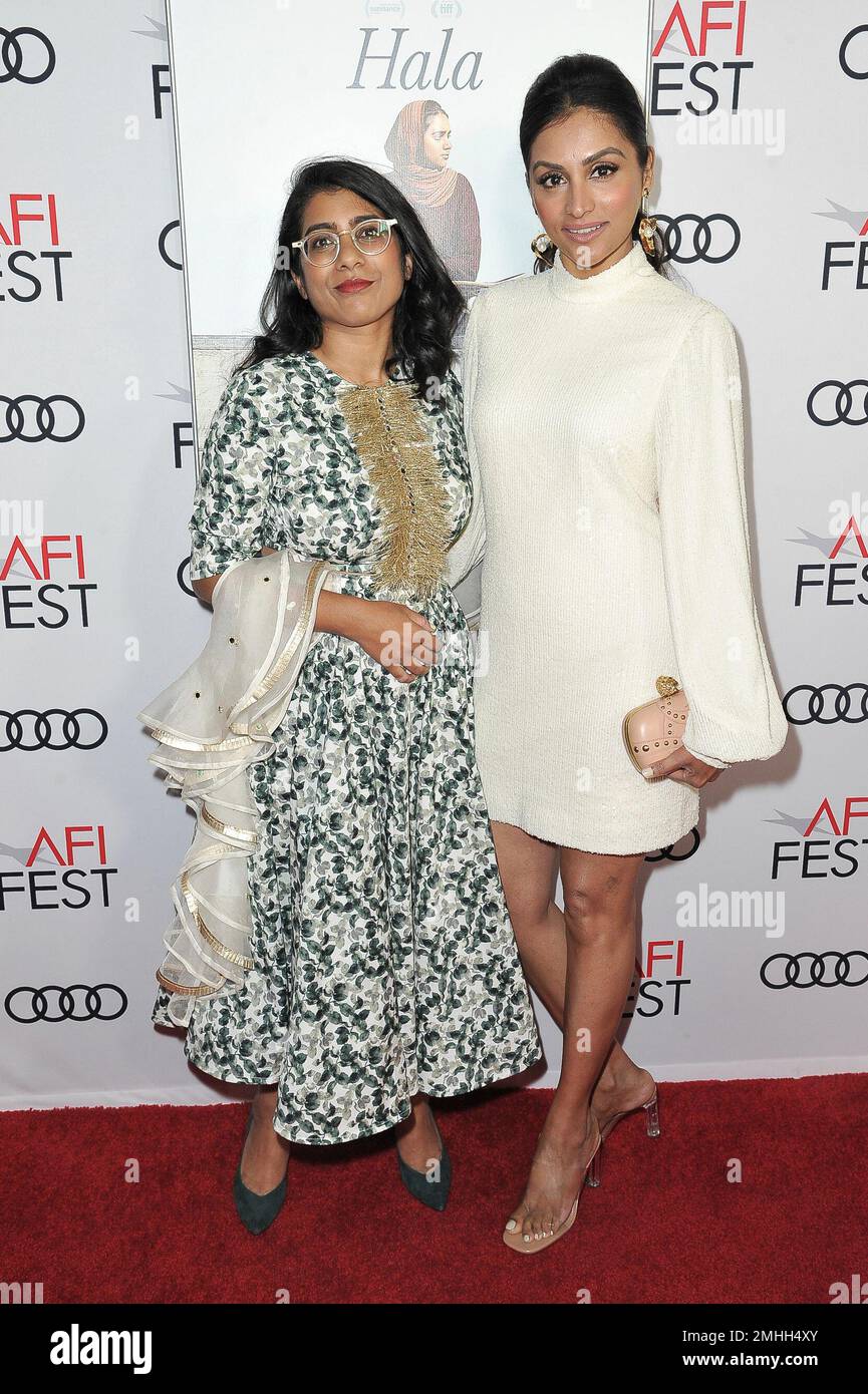 Minhal Baig, left, and Purbi Joshi attend 2019 AFI Fest - "Hala" at the ...