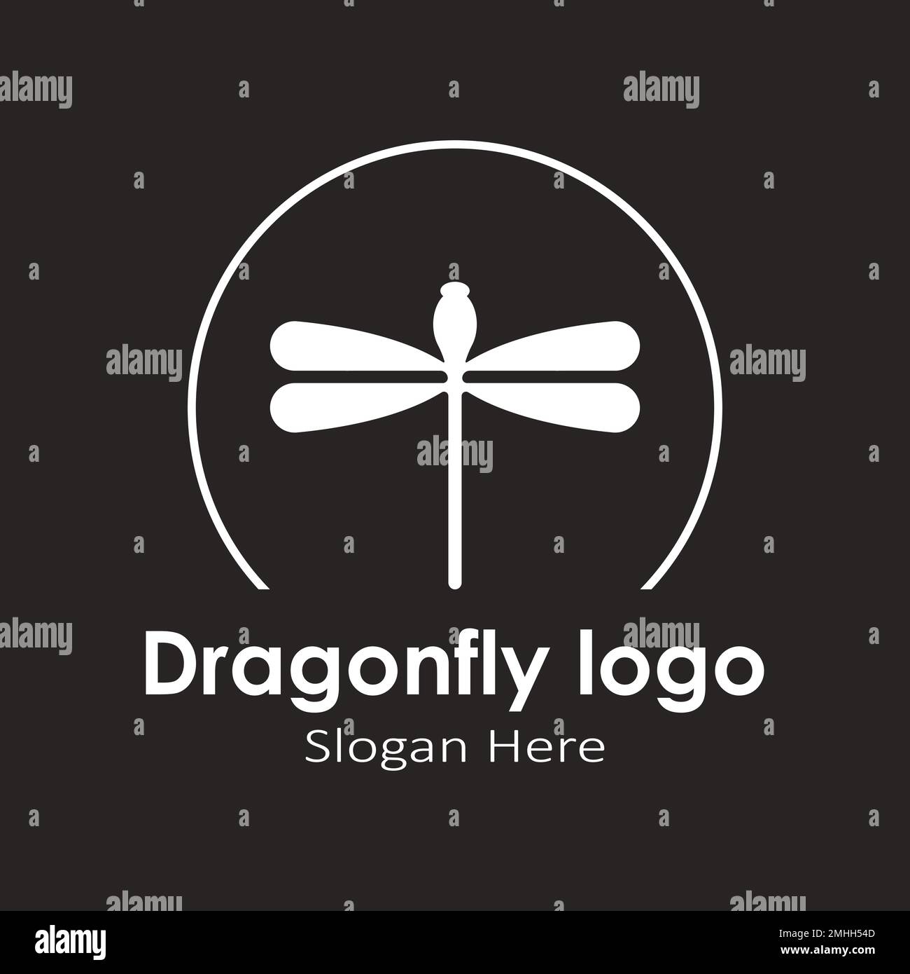 dragonfly logo vector,illustration template design Stock Vector Image ...