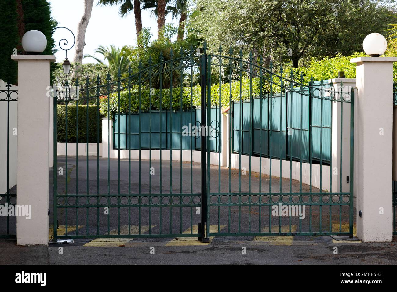 metallic classic portal home iron classical green black steel vintage ...