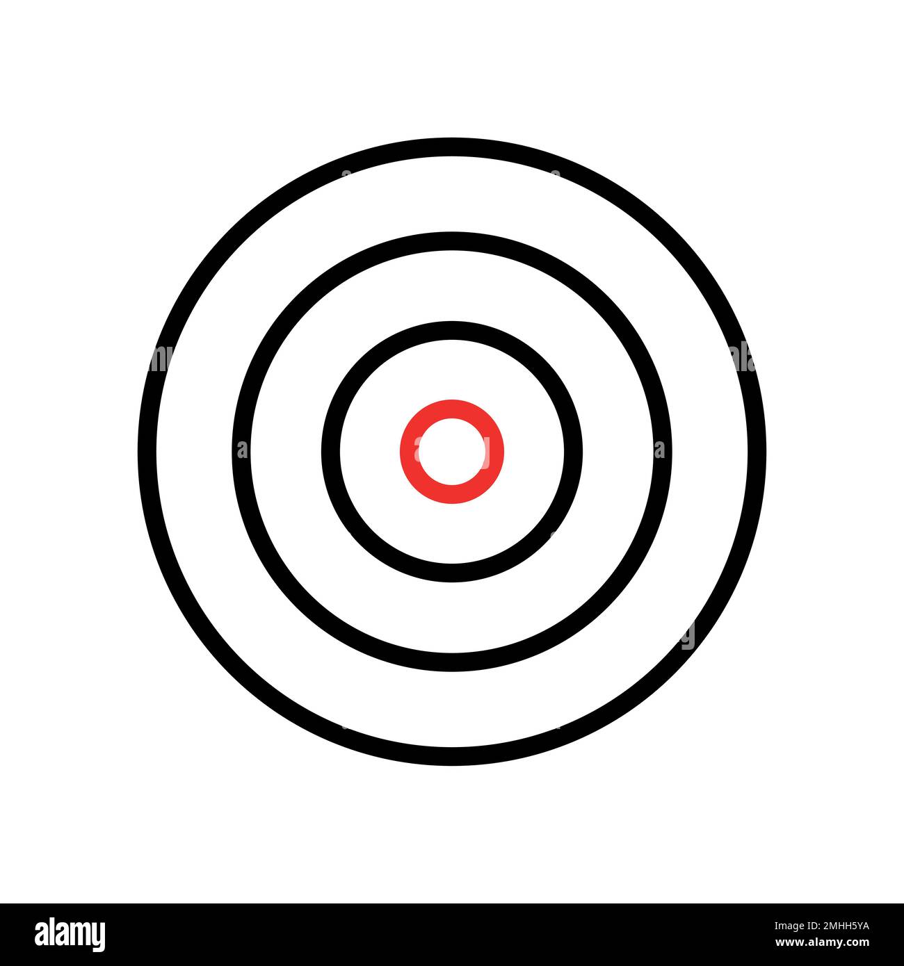 Target icon isolated on white background. Flat design. Symbol for web ...
