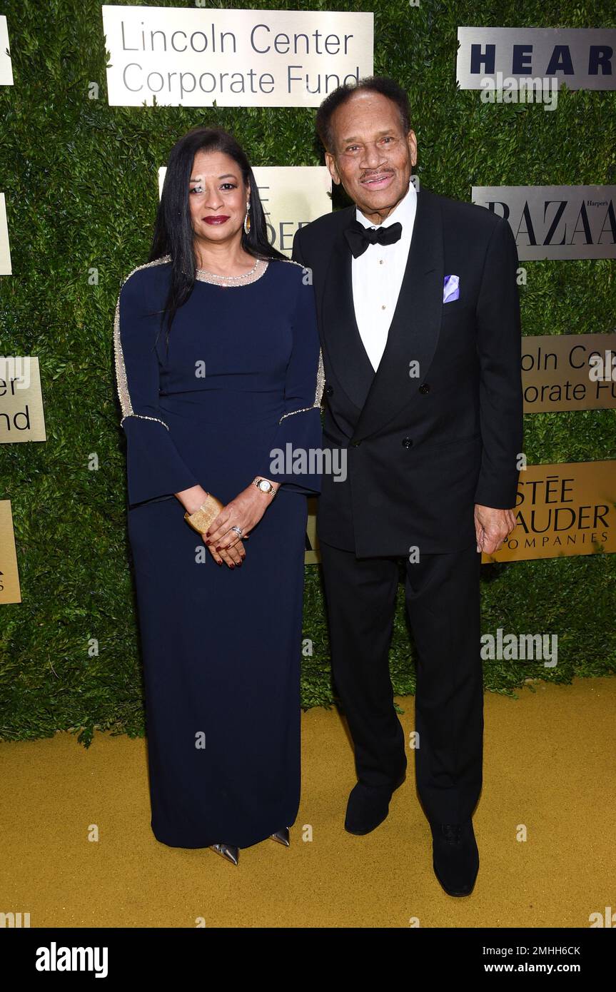 Estee Lauder Companies CFO Tracey Travis, left, and husband Richard ...