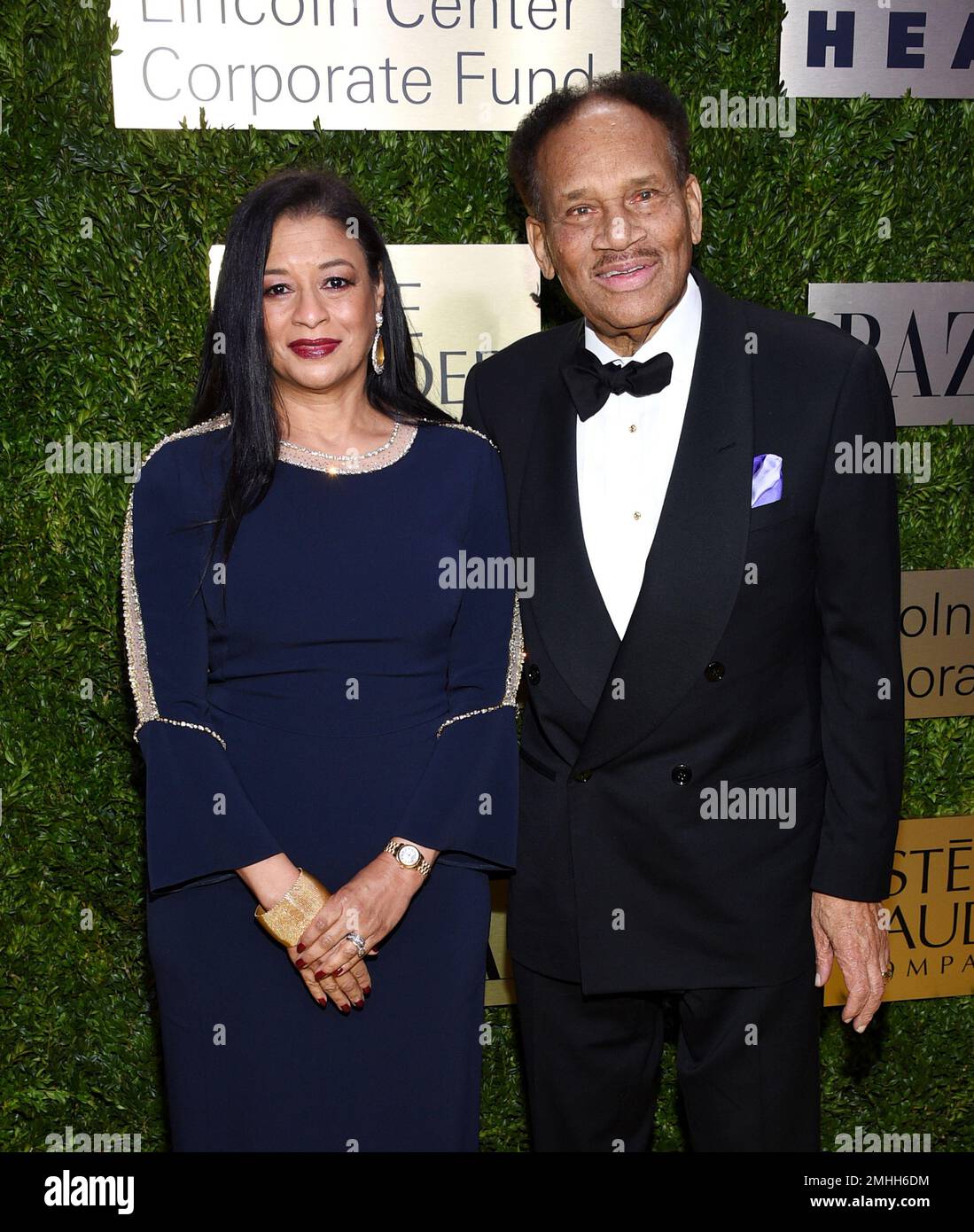 Estee Lauder Companies CFO Tracey Travis, left, and husband Richard Travis arrive at The Lincoln ...