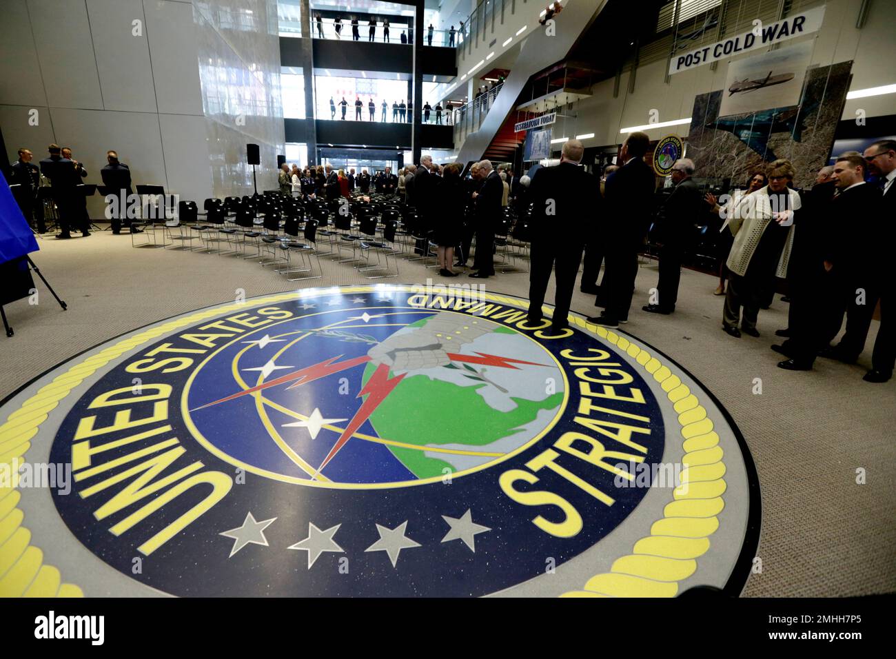 The atrium of C2F, US Strategic Command's new command and control ...