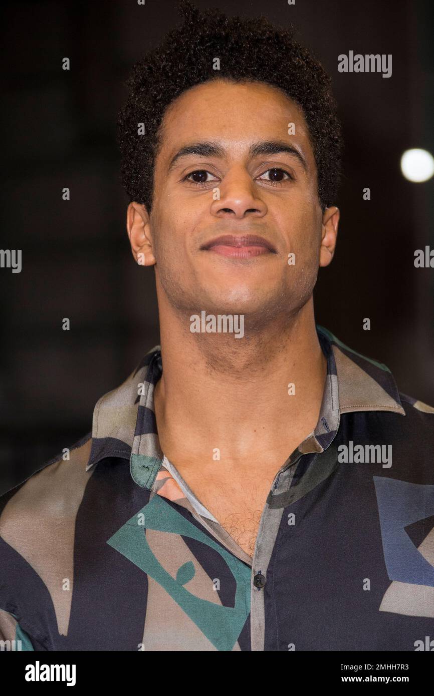 Ballet dancer Marcelino Sambe poses for photographers upon arrival at ...