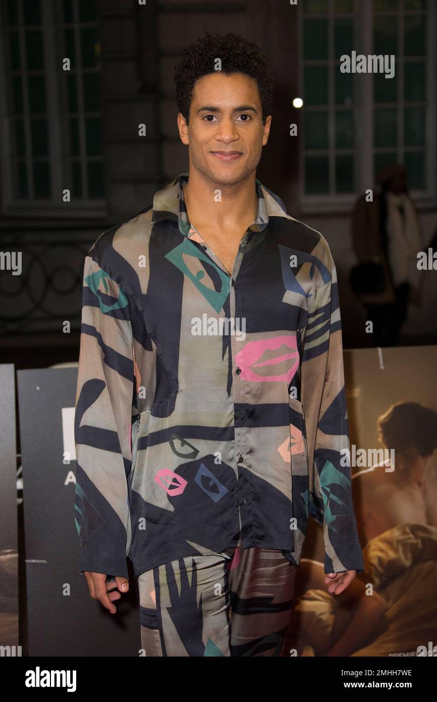 Ballet dancer Marcelino Sambe poses for photographers upon arrival at ...