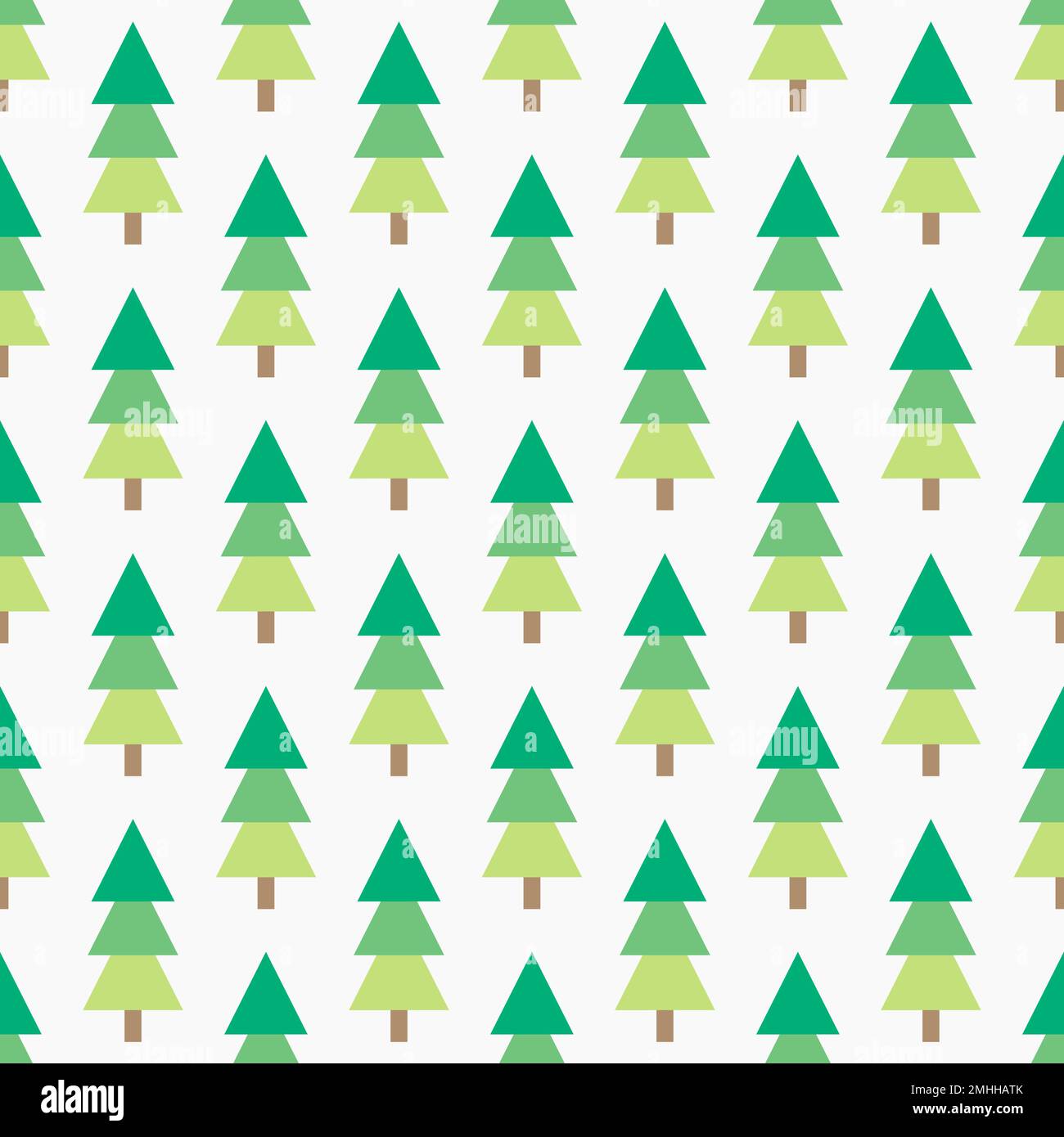 Christmas trees seamless forest pattern. Vector illustration Stock ...