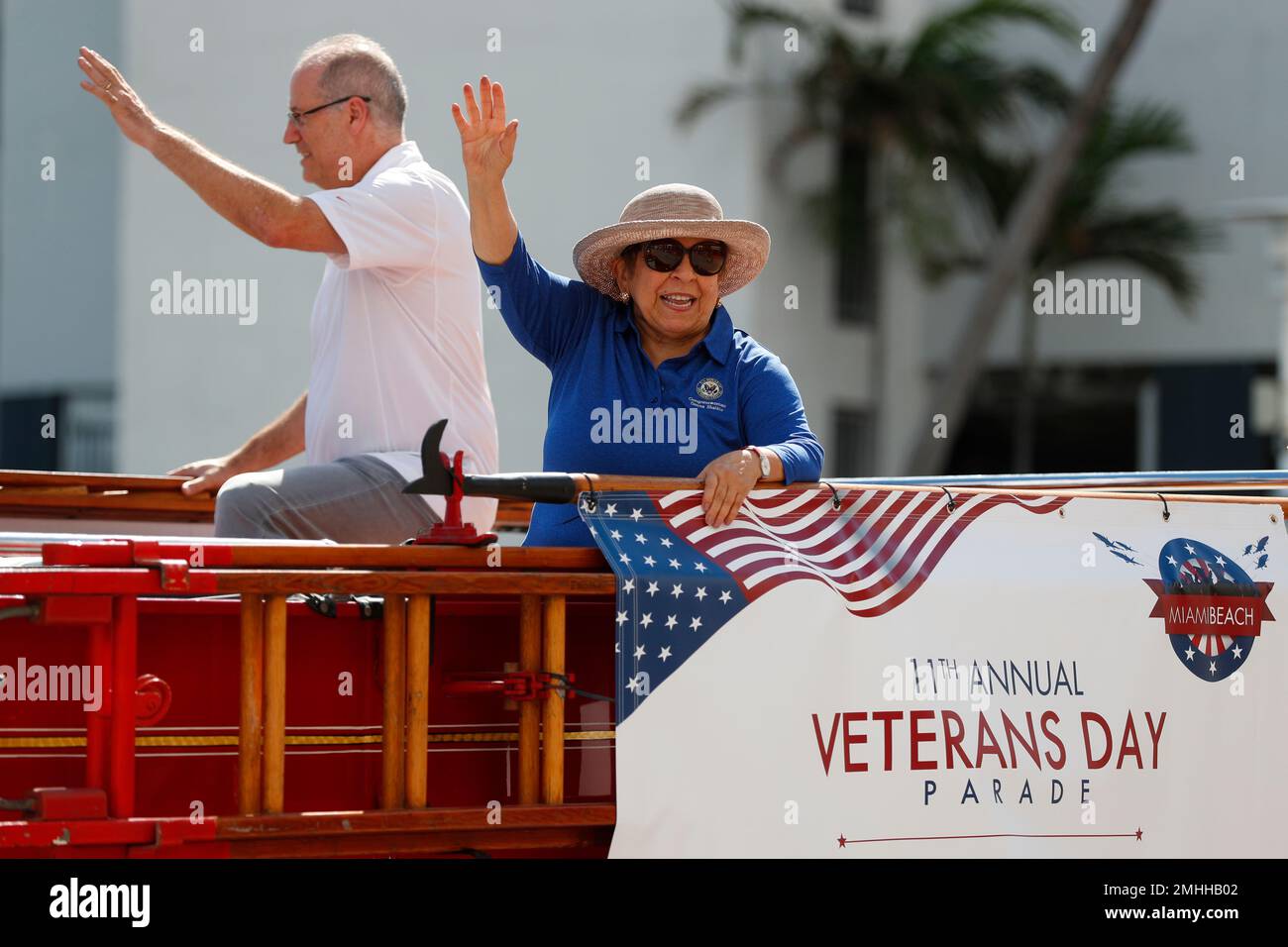 Miami Beach, Fla., Mayor Dan Gelber, left, and U.S. Rep. Donna Shalala ...