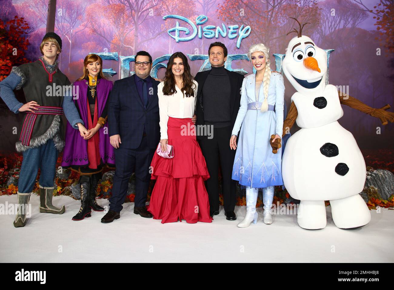 Character actors Voice actors from left to right, Kristoff, Anna, Elsa ...