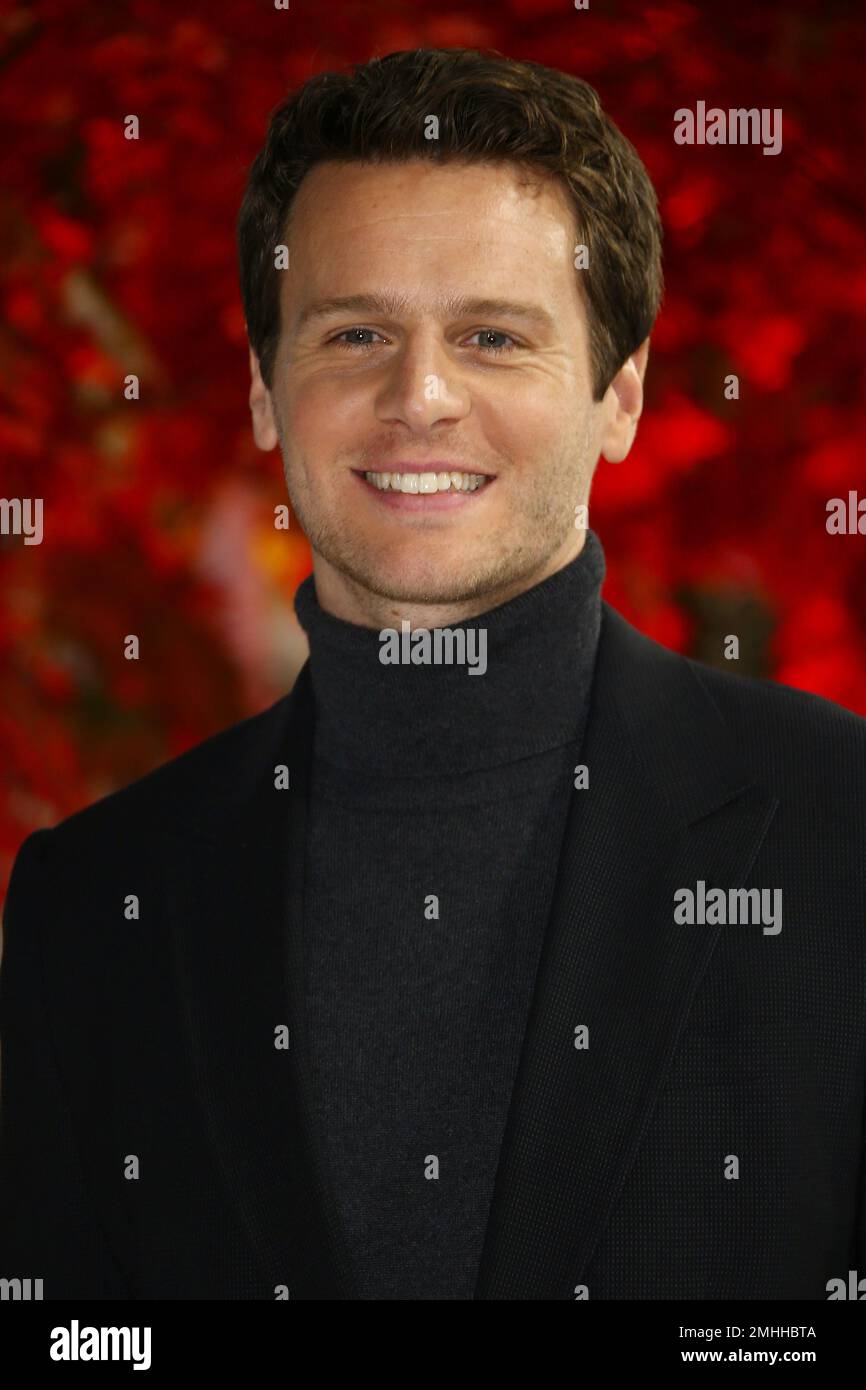 Voice actor Jonathan Groff poses for photographers upon arrival at the ...