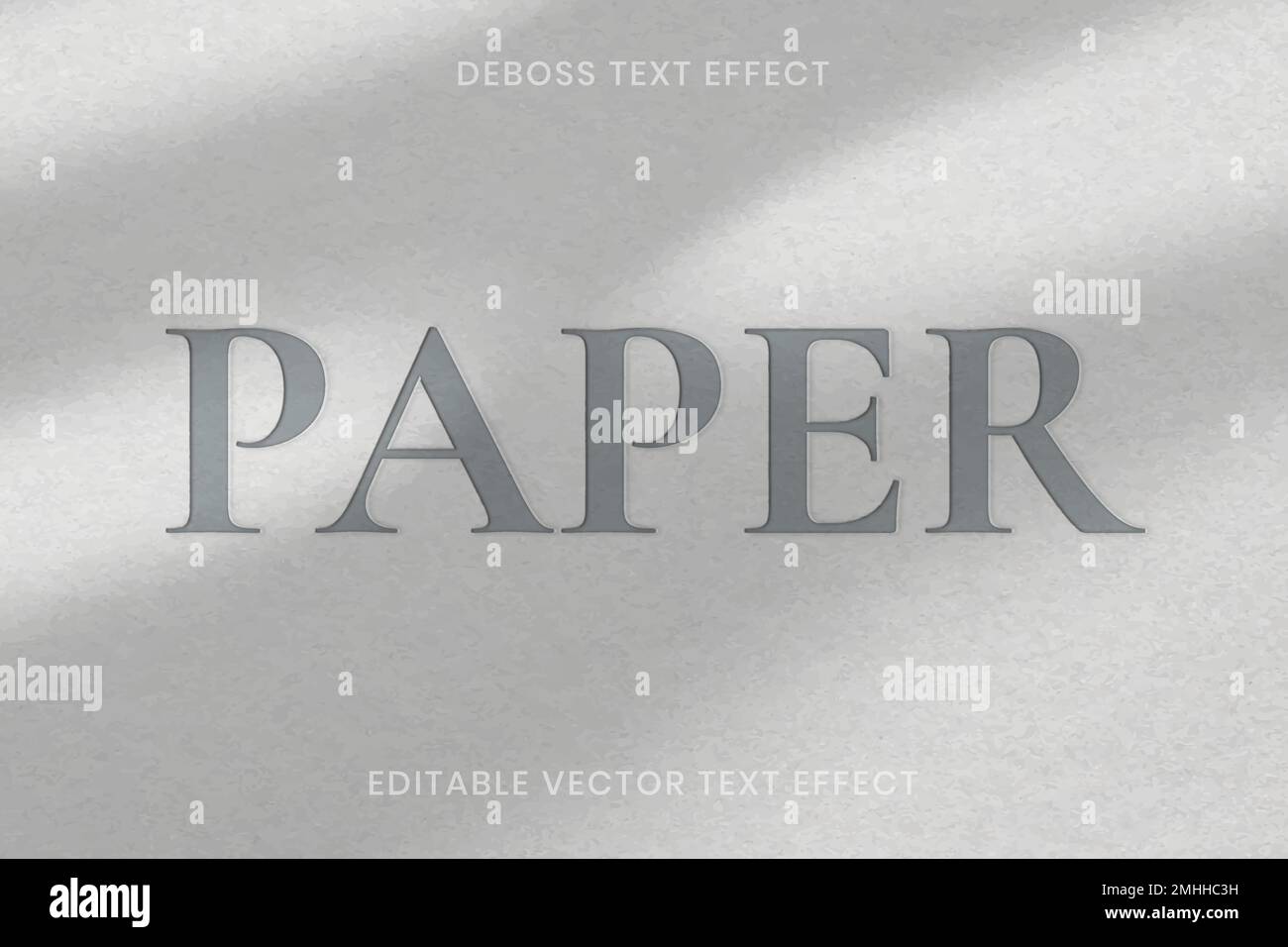 Deboss text effect vector editable template Stock Vector Image & Art ...