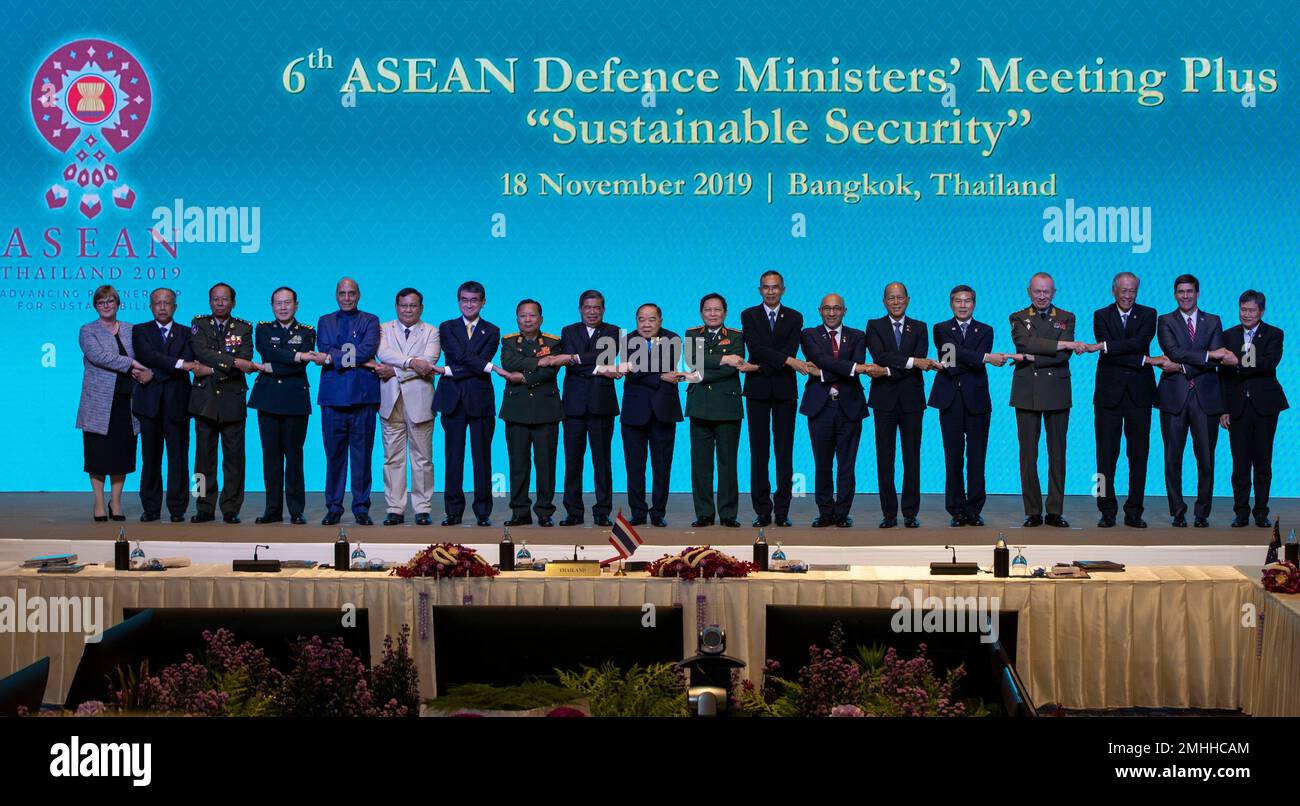 ASEAN defense ministers and dialogue nations defense ministers from ...