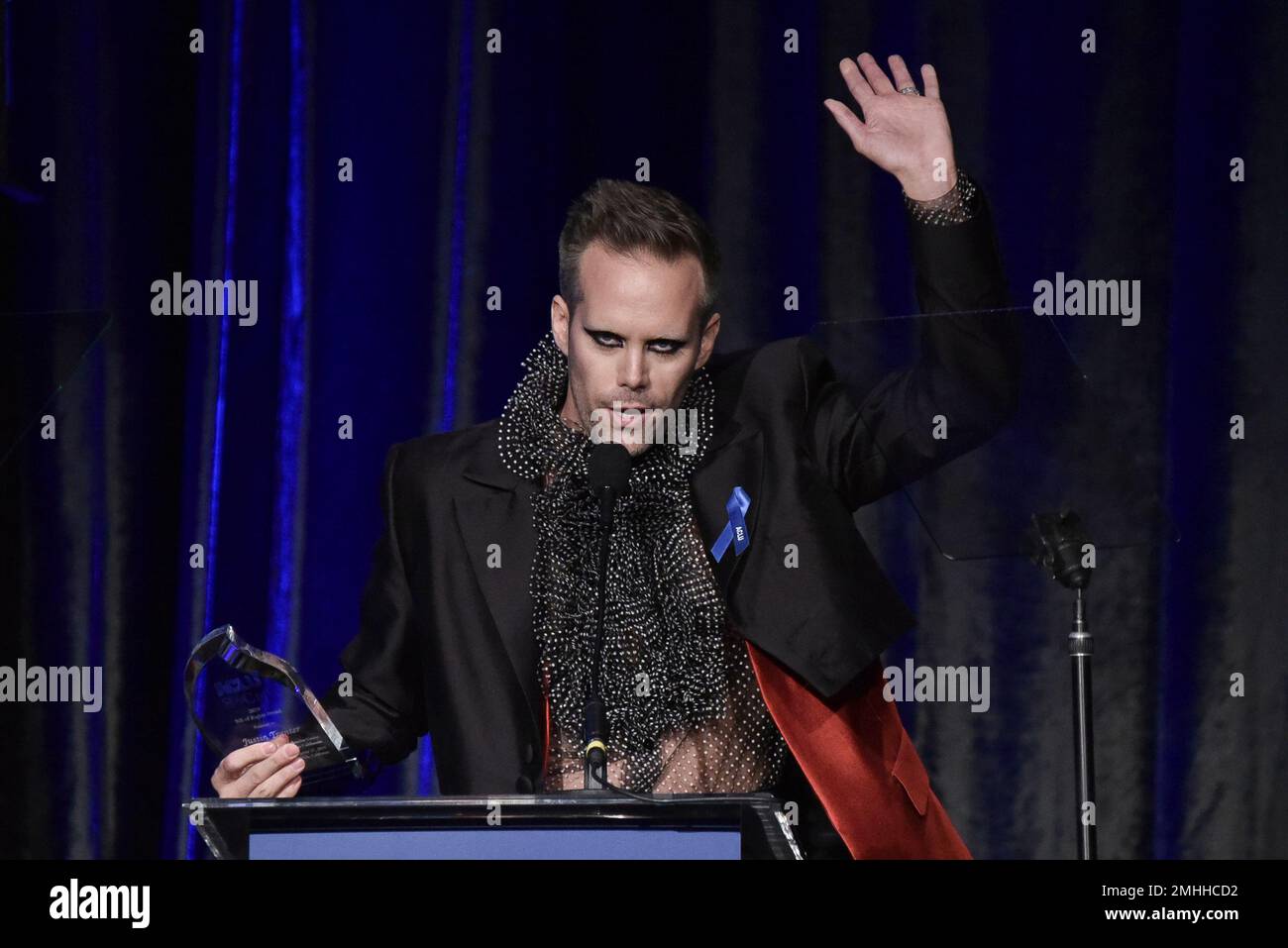 Justin Tranter speaks at the 2019 ACLU SoCal's Annual Bill of Rights ...