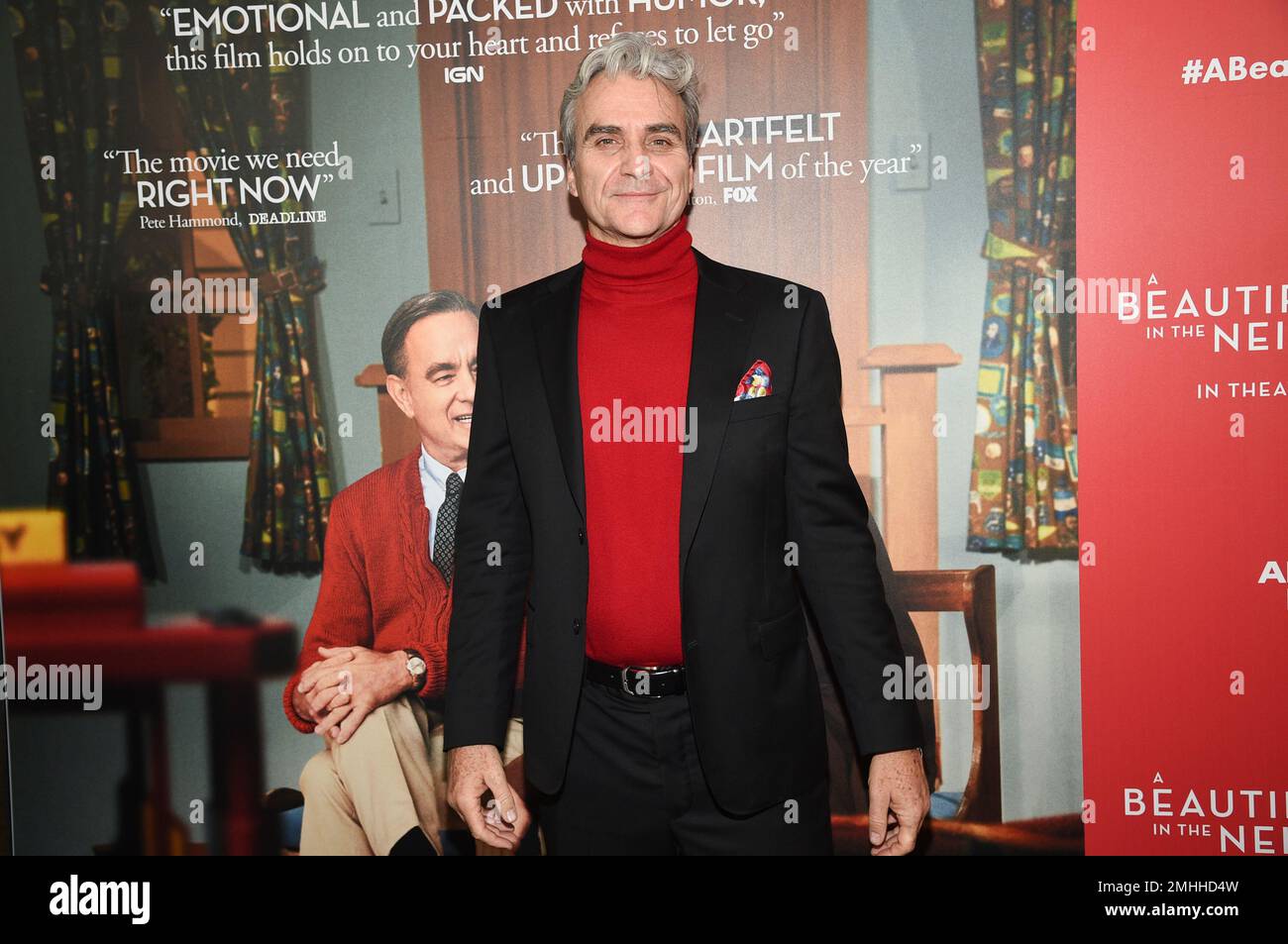 Journalist Tom Junod attends a special screening of "A Beautiful Day In ...