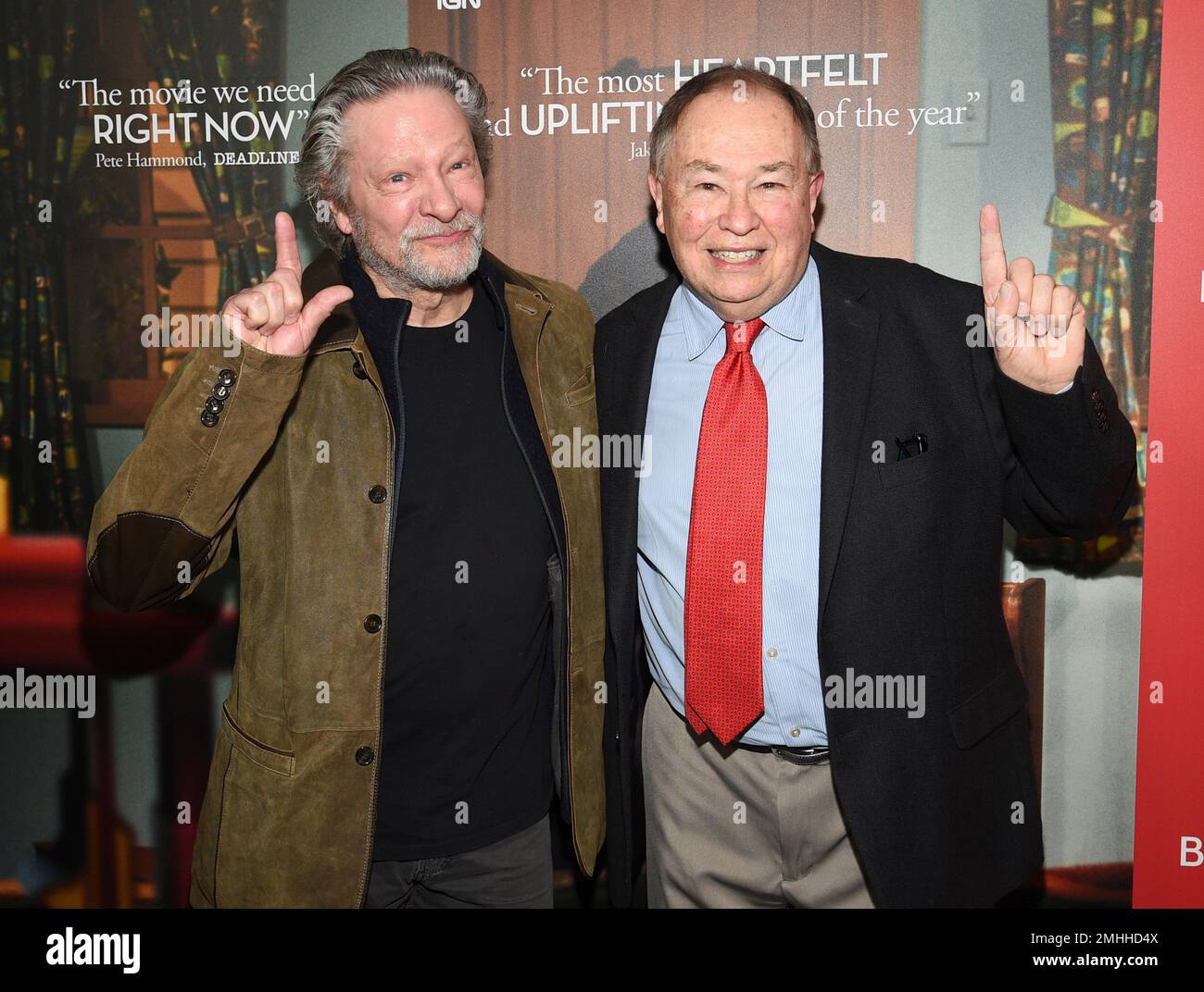 Actors Chris Cooper, left, and David Newell, who played Mr. McFeely in ...