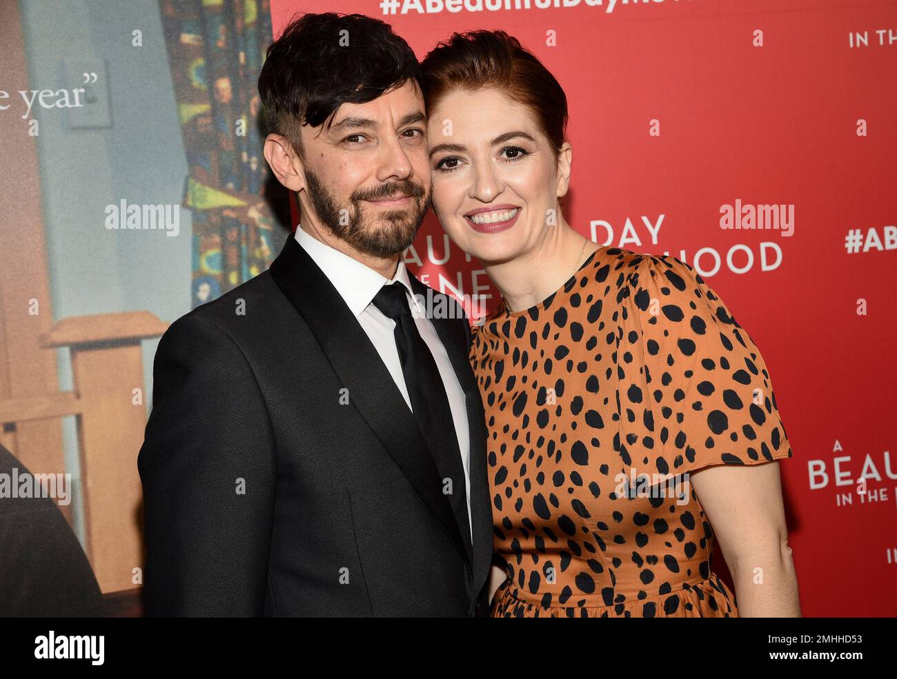 Director Marielle Heller, right, poses with husband Jorma Taccone at a ...
