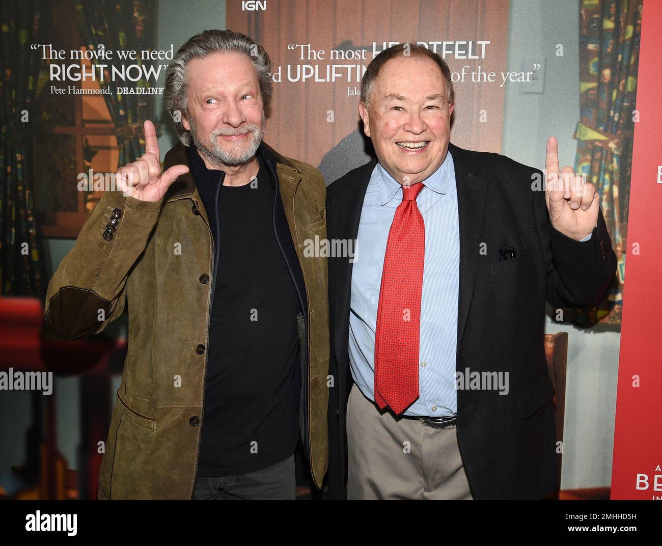 Actors Chris Cooper, left, and David Newell, who played Mr. McFeely in ...