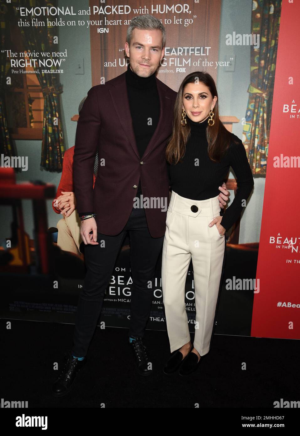 Ryan Serhant, left, and wife Emilia Bechrakis attend a special ...
