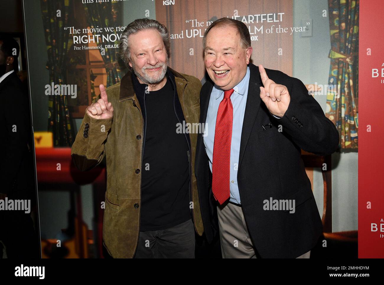 Actors Chris Cooper, left, and David Newell, who played Mr. McFeely in ...