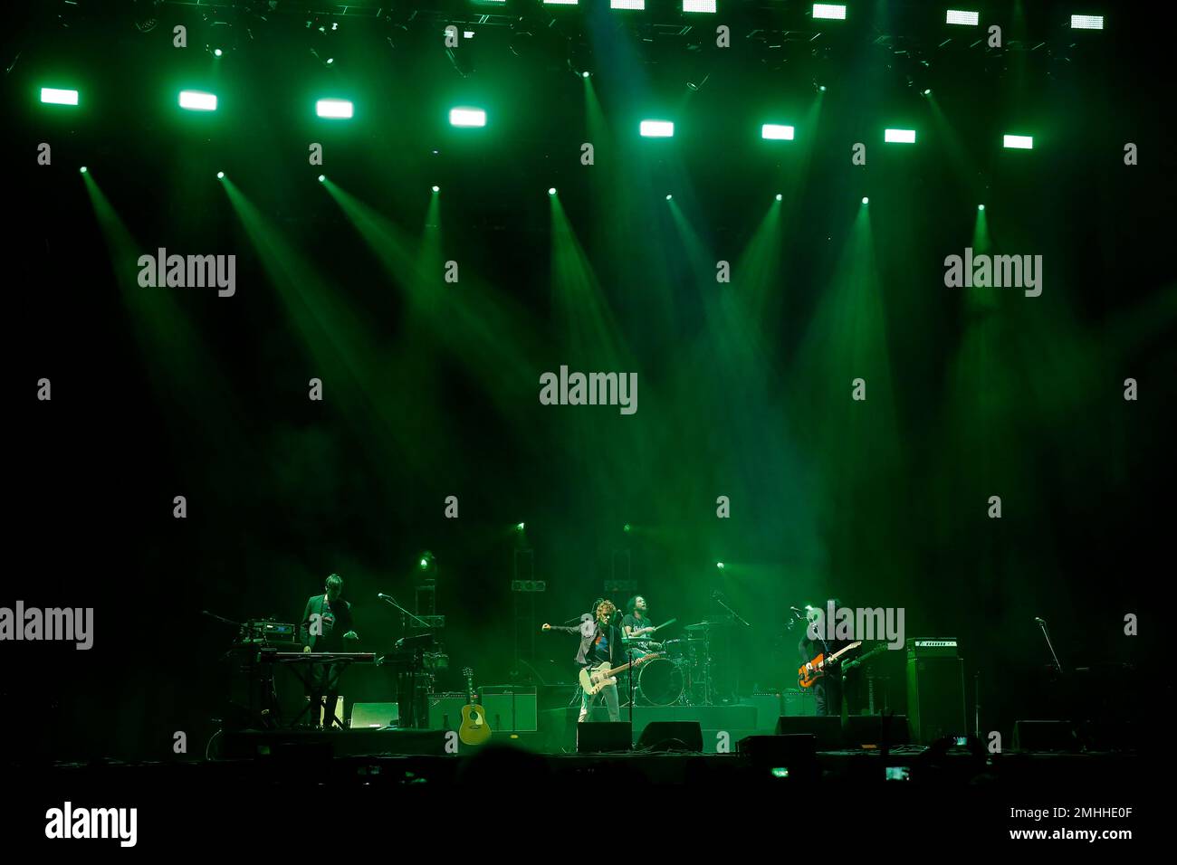 American experimental rock band The Raconteurs, performs during the ...
