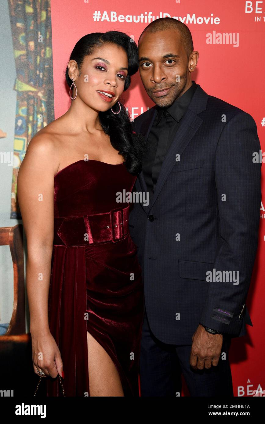 Actress Susan Kelechi Watson, left, and fiancé Jaime Lincoln Smith ...
