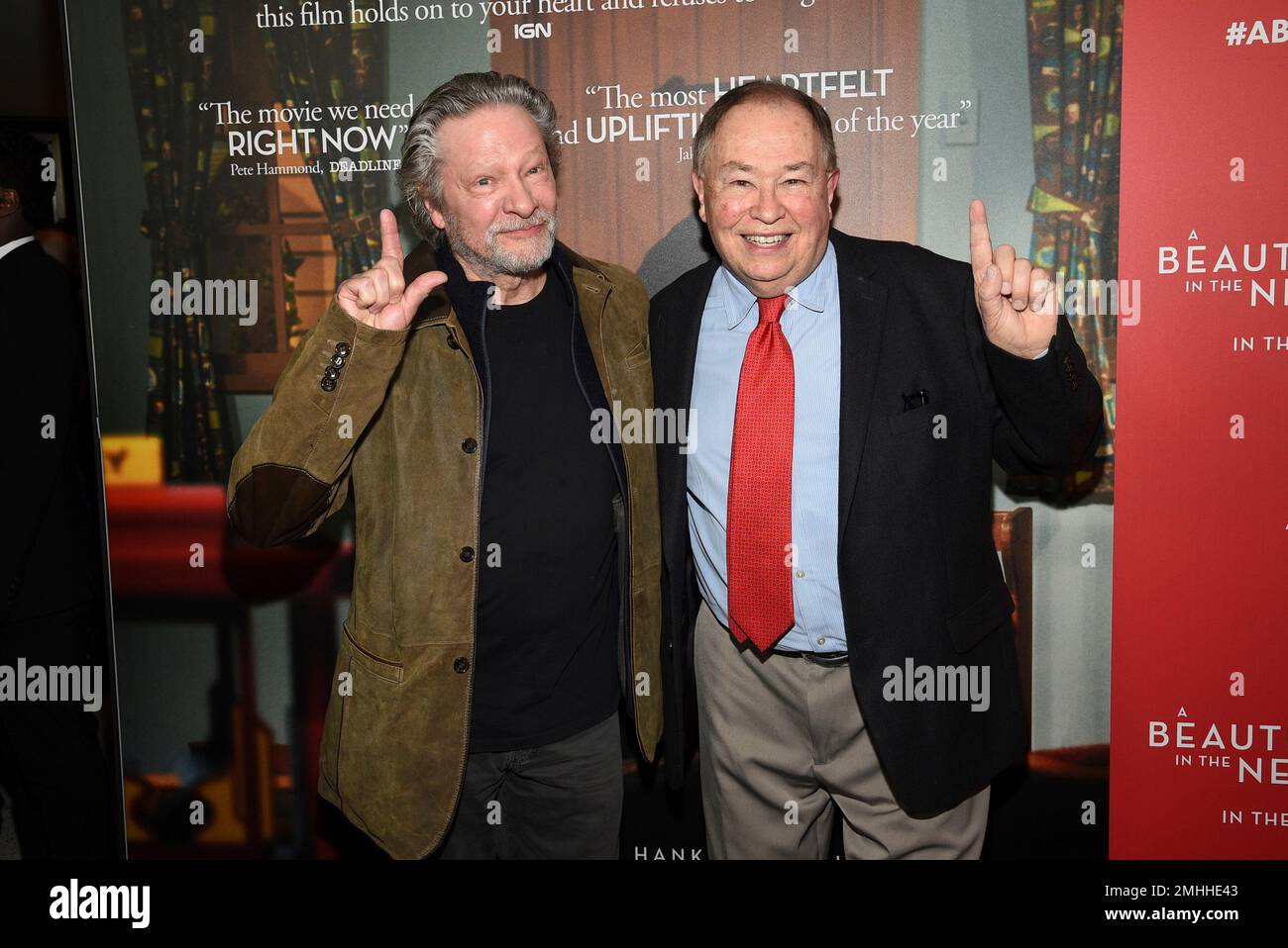 Actors Chris Cooper, left, and David Newell, who played Mr. McFeely in ...