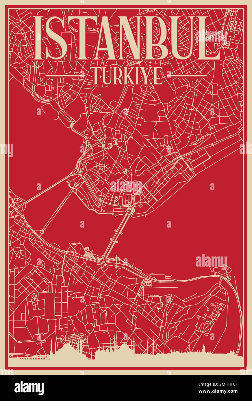 Old place of istanbul Stock Vector Images - Alamy