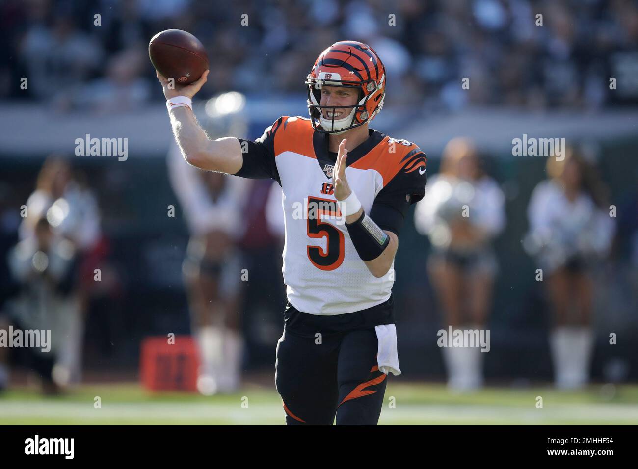 Cincinnati Bengals quarterback Ryan Finley during the first half of an ...