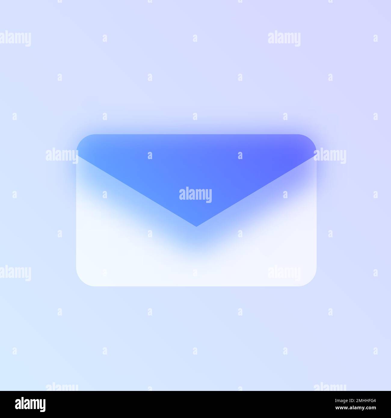 mail glass morphism trendy style icon Stock Vector Image & Art - Alamy
