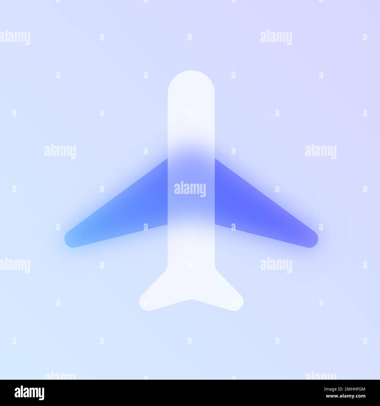 airplane glass morphism trendy style icon Stock Vector Image & Art - Alamy